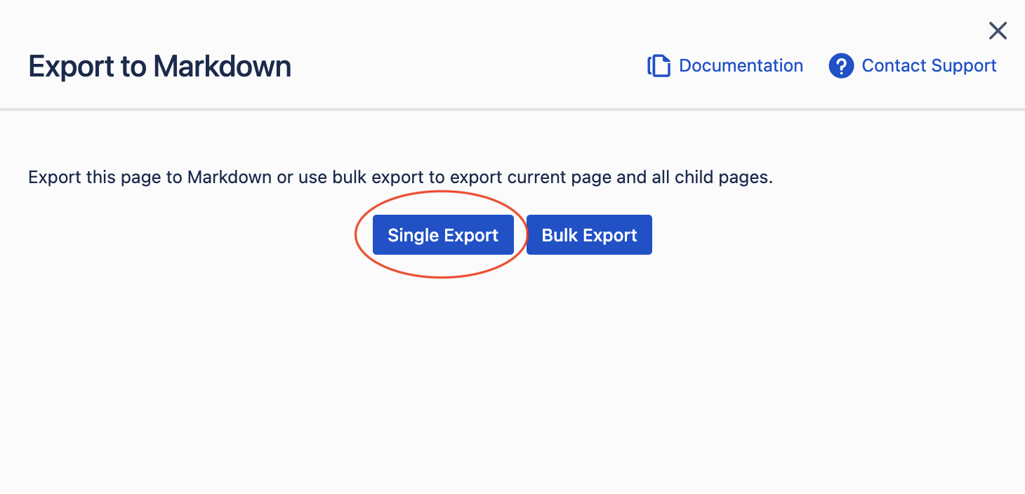 Export Confluence pages to Markdown Export Confluence pages to Markdown